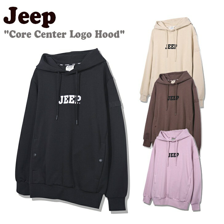 ジープ パーカー Jeep メンズ レディース Core Center Logo Hood コア センター ロゴ フード BEIGE ベージュ BLACK ブラック BROWN ブラウン PINK ピンク JO3THU006BE/BK/BR...