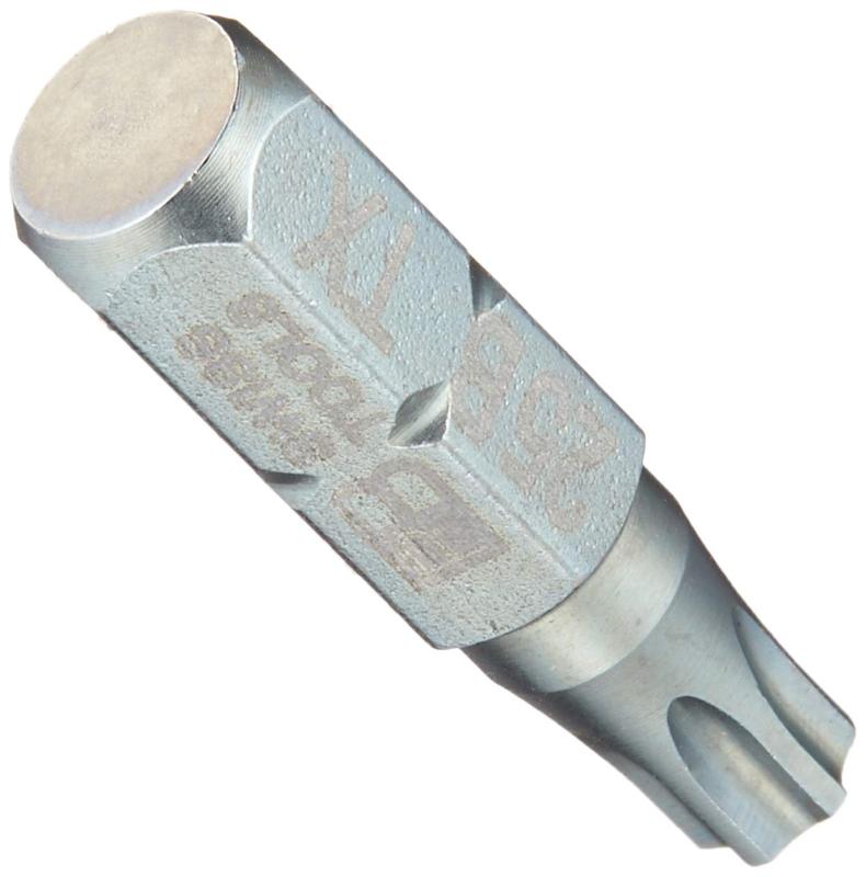 C6-400B-25 イジリドメ ヘクスローブビット刃先：T25 全長(mm)：25 差込角：1/4inch(6.3mm)hex 差込角：1/4inch(6.3mm)hex 先端外形寸法(mm)：4.4 適合ネジ：M4.5-5 ボール溝(m...