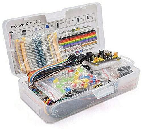 アップグレードされた電子エンターテインメントキット、パワーモジュール、ジャンパー、830接点ブレッドボード、Arduino、STM32と互換性あり