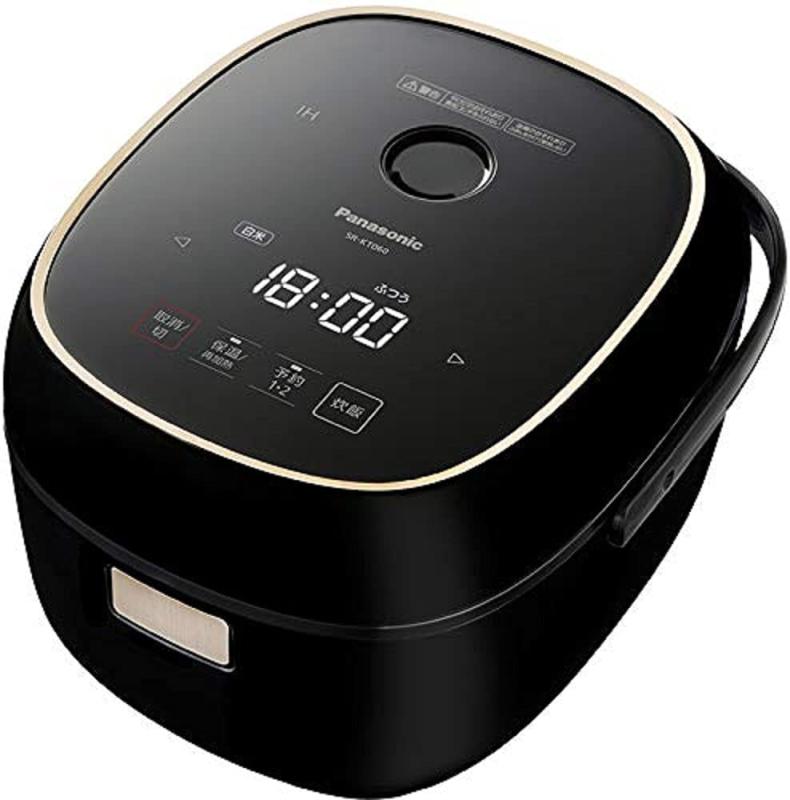 パナソニック 炊飯器 3.5合 ひとり暮らし IH式 フラット天面 ブラック SR-KT060-K