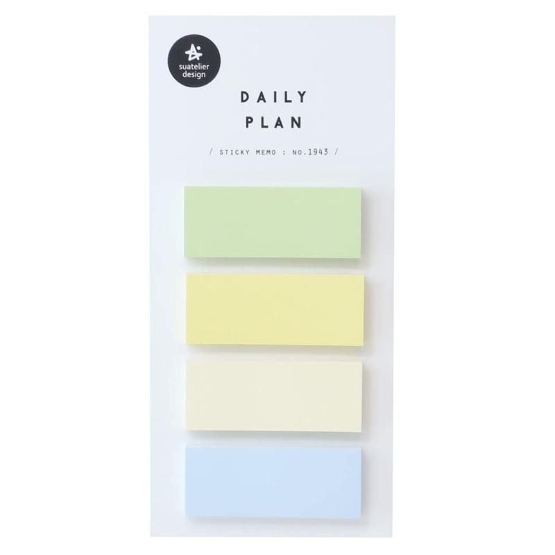 [付箋]スワテリエ付箋 デイリープラン/daily plan．32 S＆C ふせん シンプル 文具 グッズ 通販シンプルで使いやすい付箋付箋紙/メモ帳/電話メモ/伝言/ふせん文具 文房具 おしゃれ 仕事 学校 社会人 付箋
