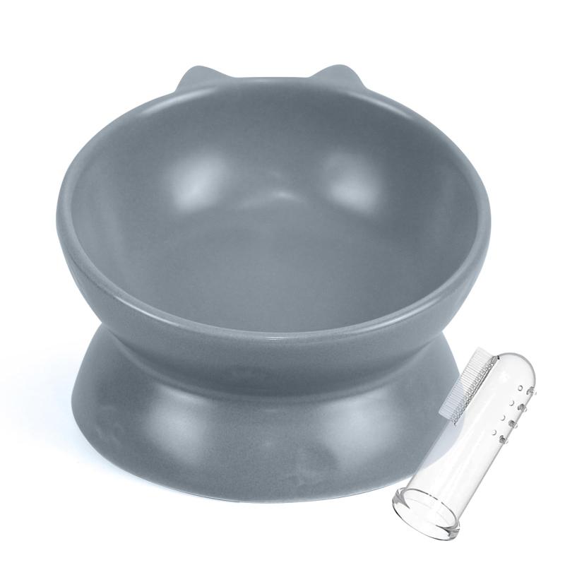 Lukitas フードボウル ローズ バラの花 早食い防止 食器 犬 猫 ワンチャン ペット用品 陶器 皿 ごはん皿 エサ皿 ペットボウル 早食い 吐き戻し ダイエット 肥満 陶器製 早食い防止皿 餌入れ