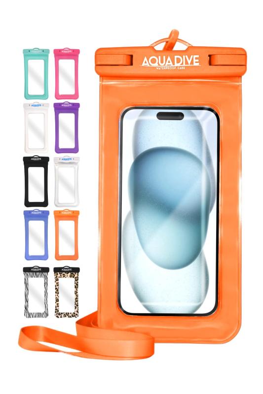 叶kanae カナエ ADIVE アクアダイブ 防水ケース iphone対応 android対応 スマホケース スマホ保護 6.8インチ対応 防水スマホケース 水中 撮影 完全防水 Face ID対応 エアなし 1個入りエア無しタイプ水の中...