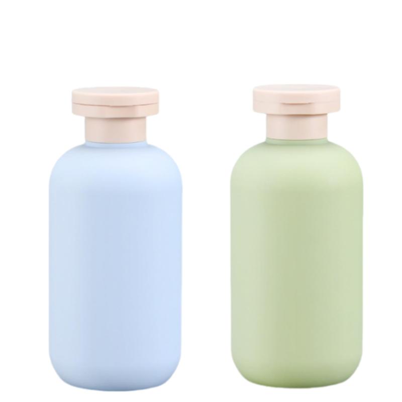 シャンプーボトル ソープ 詰め替えボトル コンディショナー ボディソープ仕様容量：400ml　サイズ：約19.1X6cm。カラー：青・緑　 2個セット