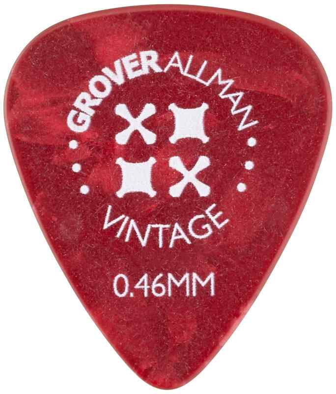 Grover Allman グローバーオールマン Vintage Celluloid, Red, 0.71mm 10枚