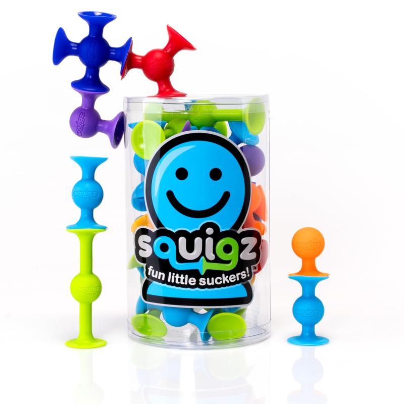 ファットブレイン(Fat Brain Toys) 赤ちゃんおもちゃ スクイグズ 吸盤付き 正規品