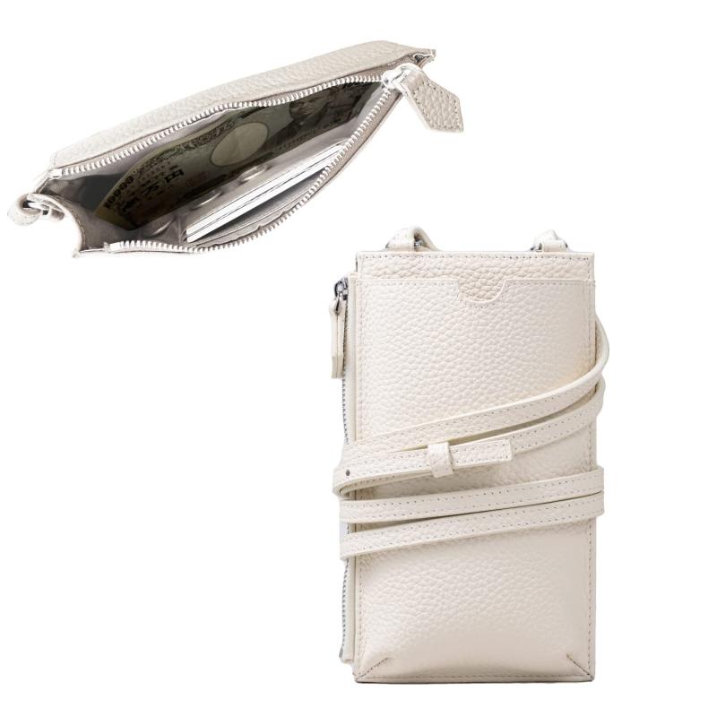 [IMAI BAG since 1977] イマイバッグ Angers 上質ソフトレザー スマホポーチ 大容量 スマホポシェット 軽量 スマフォ ケース スマホケース 牛革 母の日 55181外寸：縦約18.5cm×横10.5cm（開口部）...
