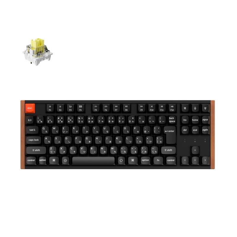 Keychron K8 Max TKL ワイヤレスメカニカルキーボード 87キー/QMK対応/2.4GHz・Bluetooth 5.1・有線接続/白色バックライト/プログラマブルKeychron Super サイレント軸/macOS・Win...