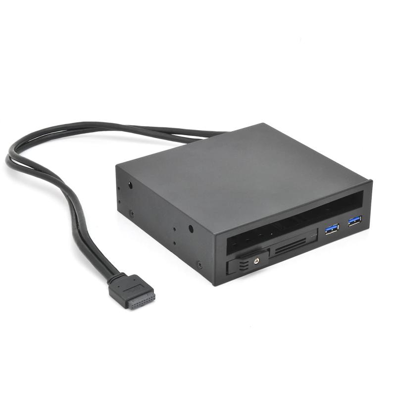 センチュリー 「iStarUSA 」マルチリムーバブルラックV2 Slimドライブ &amp; 2.5 SATA &amp; USB T-5K25TU-SA2_FP製品内容：T-5K25TU-SA2本体、SATA電源ケーブル+アクセスLED...