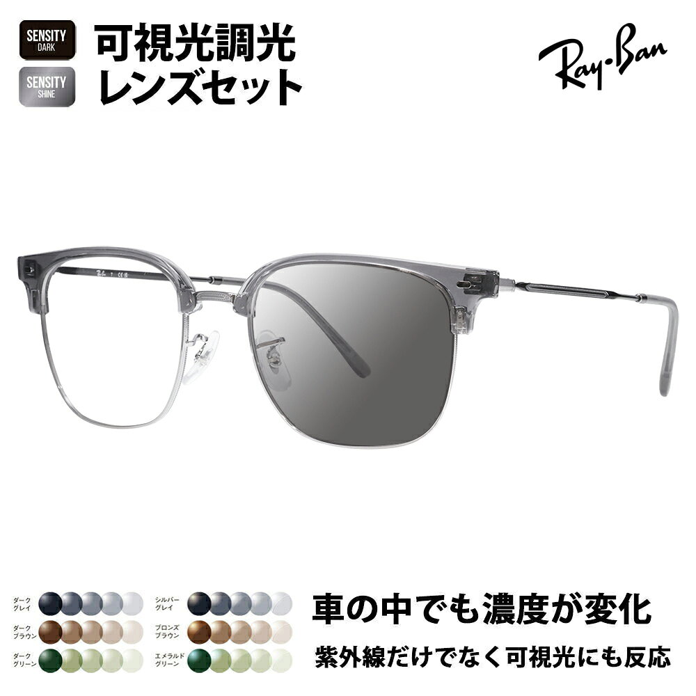 SIZE　INFORMATION（1）フロント　140mm　（2）レンズ　53mm　（3）ブリッジ　20mm　（4）天地 43mm　（5）掛け幅　約145mm　（6）テンプル　145mmレイバン HOYA可視光調光レンズセット RX7216...