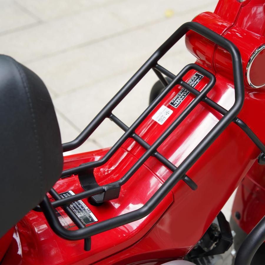 【適合車種】CT125 ハンターカブ (JA65/JA55)【積載量の増加】いつもの手袋、水筒、バッグ、その他のアイテムを配置して、収納スペースを増やします。アイテムが簡単に落下するのを防ぎます。車両中央のキャリアはアクセスが簡単です。キャ...