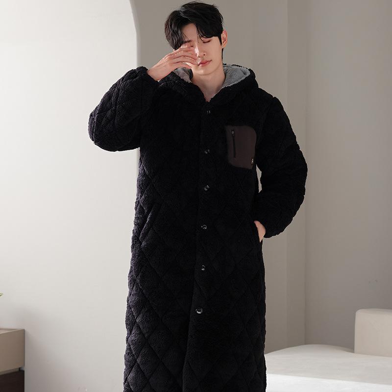 ・生地: フランネル・主な素材: ポリエステル95〜100%・厚み: 超厚手・用途: リラックス、ルームウェア、防寒・季節: 冬、秋・対象: メンズ・カラー展開: ブラック、コーヒー、グリーン、ベージュ、ダークグレー、ミディアムグレー、マル...