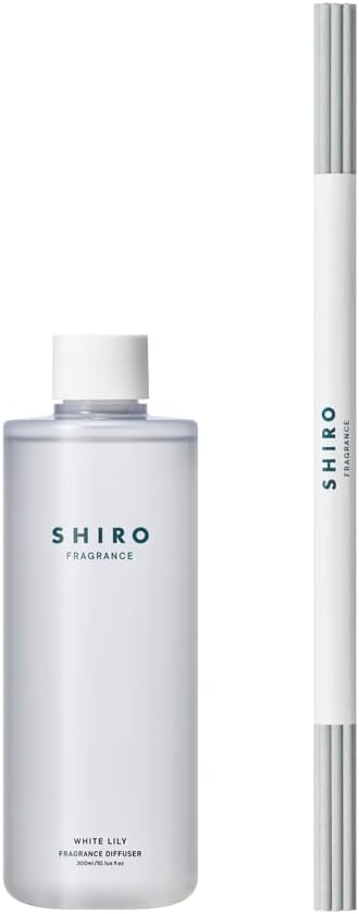 サイズ：レフィル◆商品名：SHIRO ホワイトリリー フレグランスディフューザーリキッド 300mL ルームフレグランス (詰め替え用リキッド＋スティック)【より長く使い続けられる仕様へとリニューアル】名称をルームフレグランスからフレグラン...