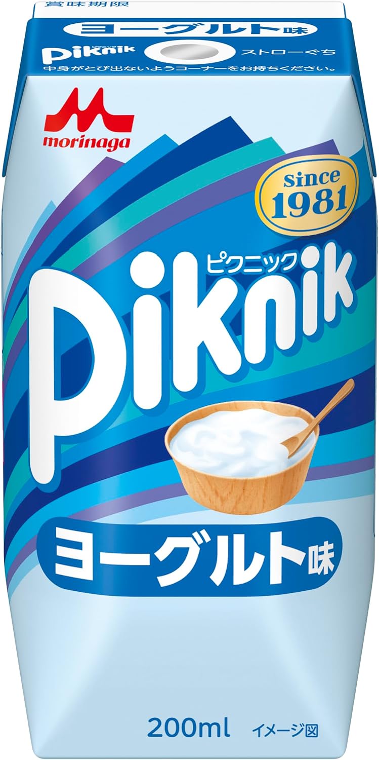 サイズ：200ミリリットル (x 24)◆商品名：森永乳業森永 ピクニック ヨーグルト味 200ml 紙パック 飲料 ドリンク 飲み物 常温保存×24本ミルクとフレーバーの美味しさと明るくカラフルなパッケージで、気分を前向きにしてくれる飲料...