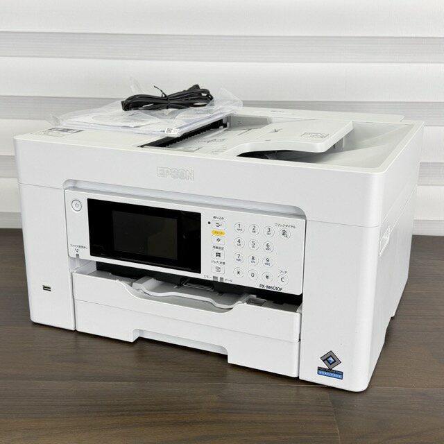 インクジェット複合機 美品【中古】動作保証 EPSON エプソン PX-M6010F 2025年製 A3対応 プリンター ホワイト 012021 / 23408 商品詳細 製造番号: 18074 年式: 2025 年製 サイズ(幅/奥行き/...