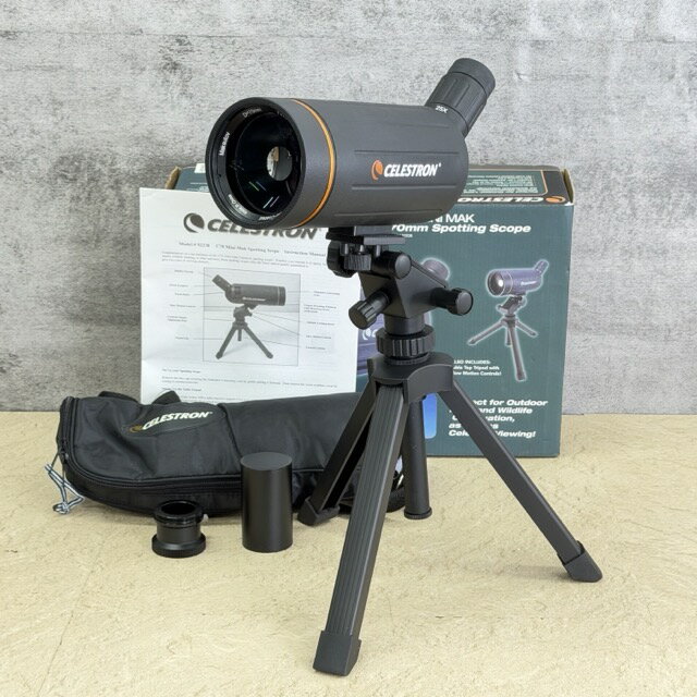 スポッティングスコープ 【中古】CELESTRON セレストロン C70 MINI MAK 70mm 望遠鏡 52238 Multi-Coated 現状品 / 517408 商品詳細 付属品: 保証書以外揃っています。 サイズ 約 // c...