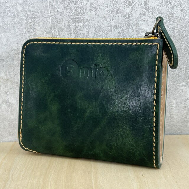 財布 ウォレット タグ有り 【未使用品】APHRODITE E MIO No.5905 グリーン 牛皮革 定価12000円 日本製 アフロディーテ / 510022 在★12 商品詳細 サイズ(幅/奥行き/高さ): 約 11/9/1.5 c...