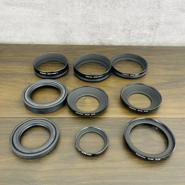 レンズフード 9点セット 【中古】CONTAX METALHOOD3 2 1 55/86RING 70/86RING 49/55RING G-13 G-11 コンタックス カメラ用/515644 商品詳細 商品は写真にあるもので全てです。 ...
