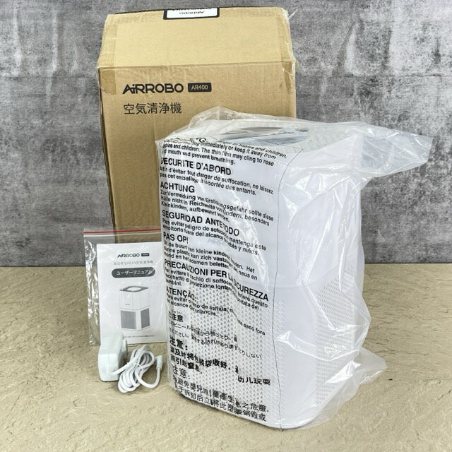 未使用品 AIRROBO AR-400 空気清浄機 ホワイト 2022年製 AR400 35畳対応 / 516349 商品詳細 型番: AR-400 製造番号: 305084OLS20000403 年式: 2022 年製 サイズ(幅/奥行き...