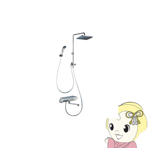 ■　KVK　■※取付けは取付工事専門業者にご依頼ください。ご注文前には図面などのご確認いただきますよう宜しくお願い致します。◆　主な特長　◆■左仕様■高温出湯温度規制（約50℃）■本体タッチサーモ　（吐水口側・シャワー側ともに出し止めがワン...