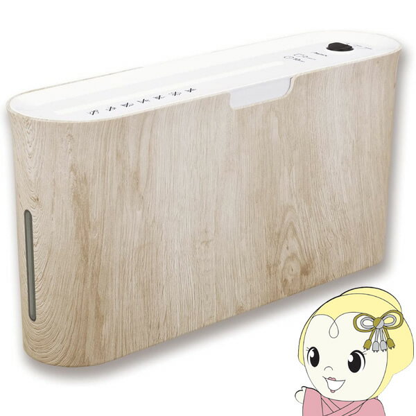 ■　アスカ　■インテリアに馴染む木目調デザイン。横幅が約9.5cmと超スリムなコンパクトボディ！ちょっとした隙間に置けて邪魔にならずに使えます◆　主な特長　◆◆　主な仕様　◆定格細断枚数2枚（A4コピー用紙 50/60Hz）最大細断枚数3枚...