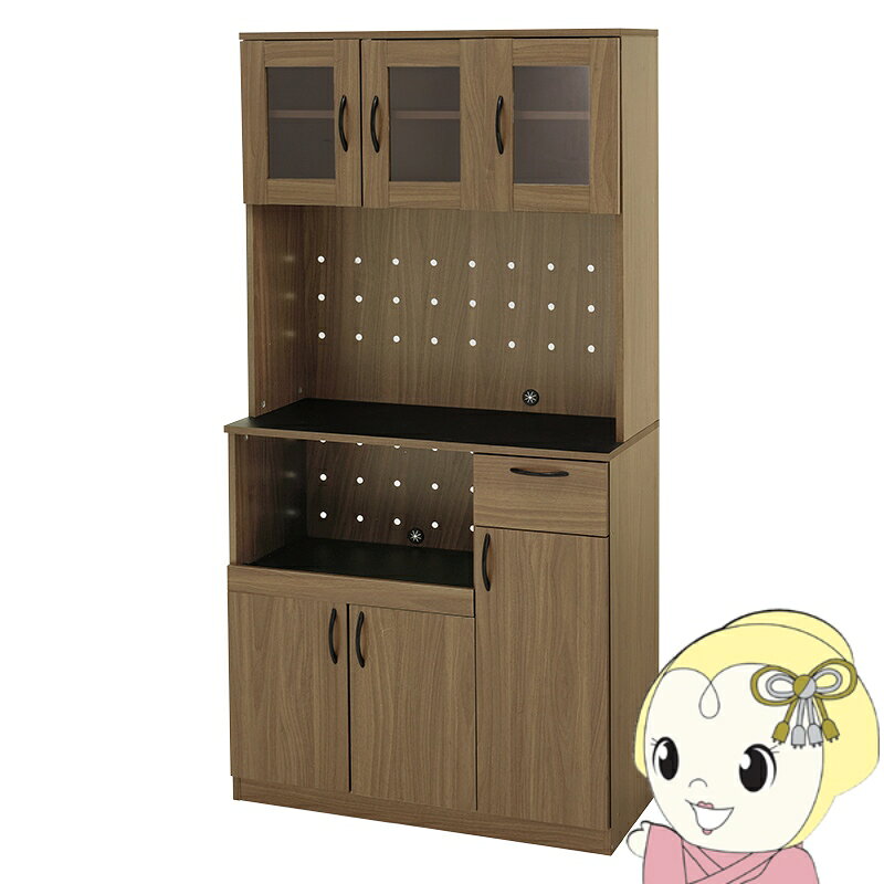 ■　萩原　■キッチン家電や調理器具、食品ストックなど1カ所にまとめて収納できる大容量タイプのキッチンラック。◆　主な特長　◆食器、調味料、キッチン用品、ストック、家電をひとまとめに収納することができます。ガラス扉収納の中は可動棚になっている...