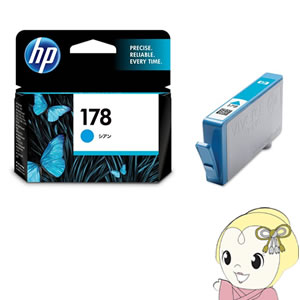 ■　HP　■CB318HJ HP ヒューレット・パッカード 178 インクカートリッジ シアン HP178C◆　主な仕様　◆インク種類染料系インク印刷可能枚数約300枚（A4判）対応機種■Deskjet・3070A・3520■Officej...