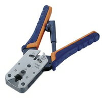 LANケーブルにRJ45コネクタを取り付ける際に使用します。■ラチェット機構があるので、ケーブルをかしめる際に、きちんとかしめるとカチッと音がします。 ■中途半端でかしめられている場合には、手元がラチェットにより固定されますので、誤って何度...