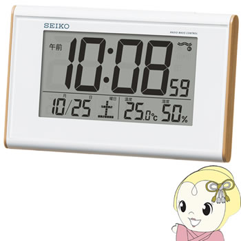 ■　SEIKO　■◆　主な特長　◆電波修正機能（40kHz/60kHz自動選局・受信OFF機能つき）電子音アラームアラームオートストップ機能（約5分間）スヌーズライトアラームモニター機能2099年までのフルオートカレンダー機能温湿度表示12...