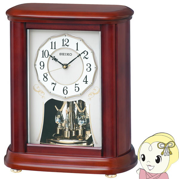 ■　SEIKO　■◆　主な特長　◆木枠電波修正機能（40kHz/60kHz自動選局・受信OFF機能つき）回転飾りスイープセコンド◆　主な仕様　◆枠材木枠（アルダー・茶木地塗装）前面：ガラスサイズ295×250×147mm重さ2.3kg電池単...