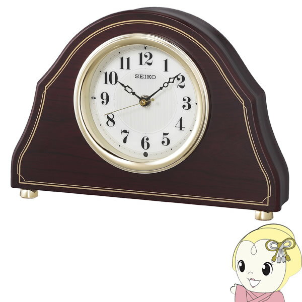 ■　SEIKO　■◆　主な特長　◆電波修正機能（40kHz/60kHz自動選局・受信OFF機能つき）スイープセコンド◆　主な仕様　◆枠材木枠 MDF 濃茶木目模様・濃茶木地塗装前面：ガラスサイズ183x258x72mm重さ1.1kg電池単3...