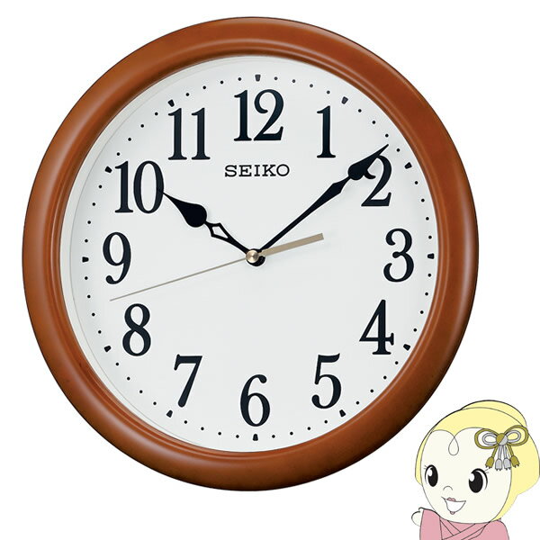 ■　SEIKO　■◆　主な特長　◆クオーツスイープセコンド◆　主な仕様　◆枠材木枠（MDF・茶木地塗装）前面：ガラスサイズ直径280×47mm重さ650g電池単3（マンガン）×1簡易商品仕様ブランド名：セイコーメーカー型番：-原産国／製造国...