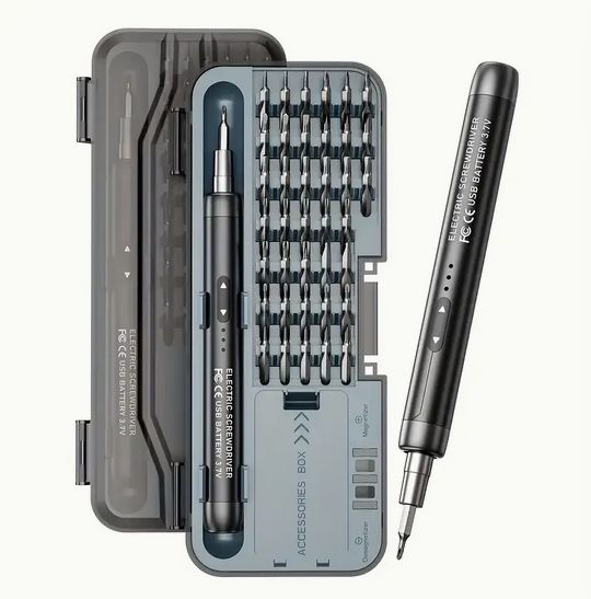 精密機器などの修理や作業などに使用できる電動ドライバーセットです