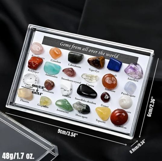 眺めて楽しむ石の標本セットです 天然水晶は全く同じではありません。ランダムな配送です。 クリスタル宝石は天然鉱物であり、それぞれが内部の氷の亀裂、表面の粒、穴、トラコーマ、色の違いという独自の異なる面を持っています。 これは自然な形成です。...