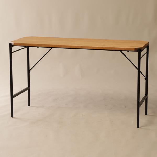 ■サイズW1200×D450×H700mm■重量14kg■素材天板：MDF（25mm厚）オーク突板エッジ：天然木（オーク）ポリウレタン塗装フレーム：スチール（直径22.2mm）粉体塗装■耐荷重天板：20kg■仕様お客様組立品