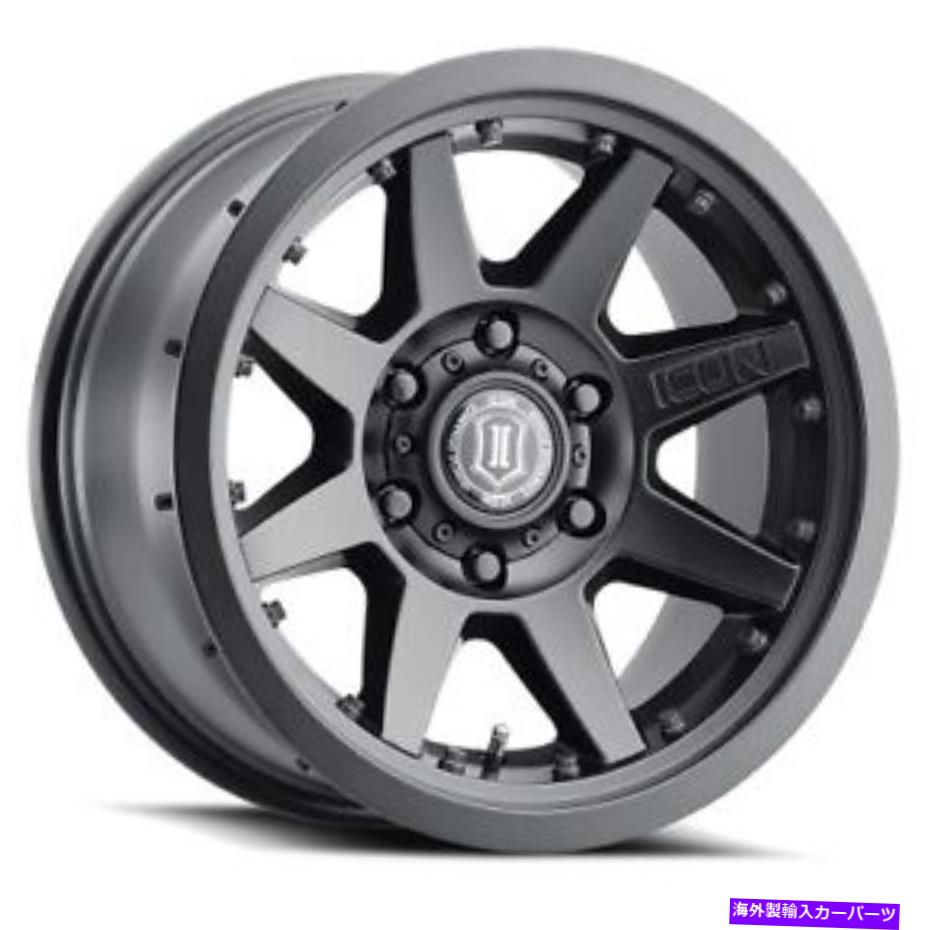 17x8.5 Icon Alloys Rebound Pro Satin Black Wheels 6x5.5 (25mm) Set of 4カテゴリホイール　4本セット状態新品メーカー車種発送詳細全国一律 送料無料 （※北海道、沖縄、離島...