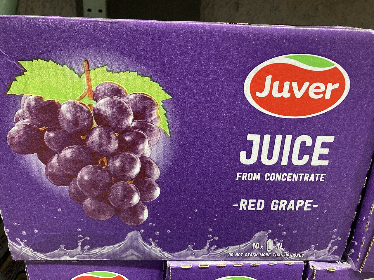送料無料 ジュベル 100％ レッドグレープジュース （濃縮還元）1Lx10本 JUVER ジュベルジュース ジュベル 100％ レッドグレープジュース （濃縮還元）1Lx10本 JUVER 5