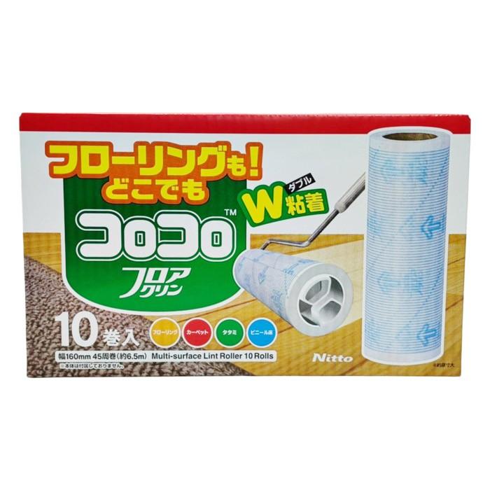 日東電工 ニトムズ コロコロ フロアクリン W粘着 10巻入 コストコ 粘着シートは床面に優しく、傷をつけにくい！10巻入り大容量でコスパ良し！ 日東電工 ニトムズ コロコロ フロアクリン W粘着 10巻入 コストコ「ニトムズ コロコロ フ...