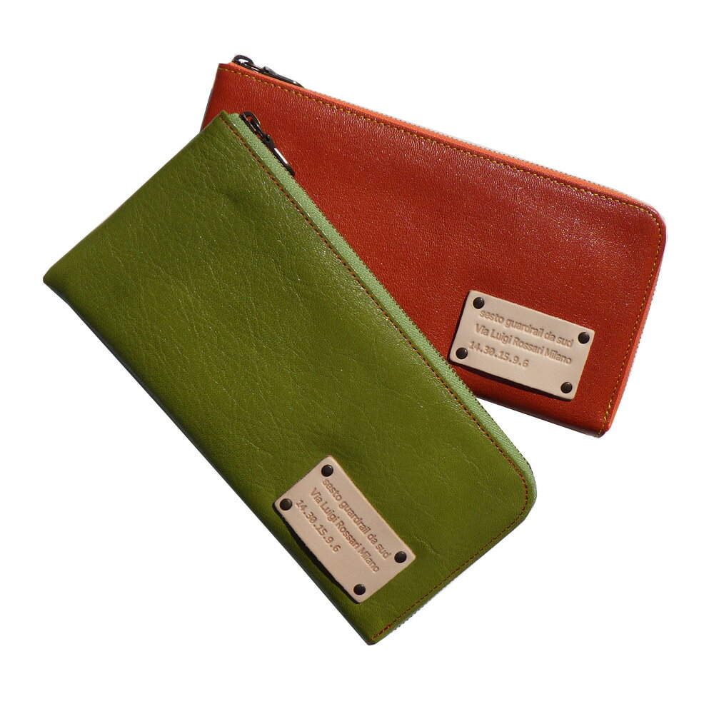 素　材：国産仔ヤギ革 サイズ：W20×H10cm 仕　様： 　L字ファスナー長財布 　後面：片マチ付きファスナー小銭入れ 　本体内部：小銭入れ・アテポケット×2・カード入れ×24 　アテポケット×2 店長より一言： 手にした時のしっとり柔ら...