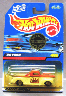 【SPECIAL】マテルホットウィールTRAILER EDITION SPECIAL COLLECTOR NO.1069★'40FORD #24083 バックカードパッケージ US限定版 非常に珍しい商品です。1点のみです。パッケージに色や...