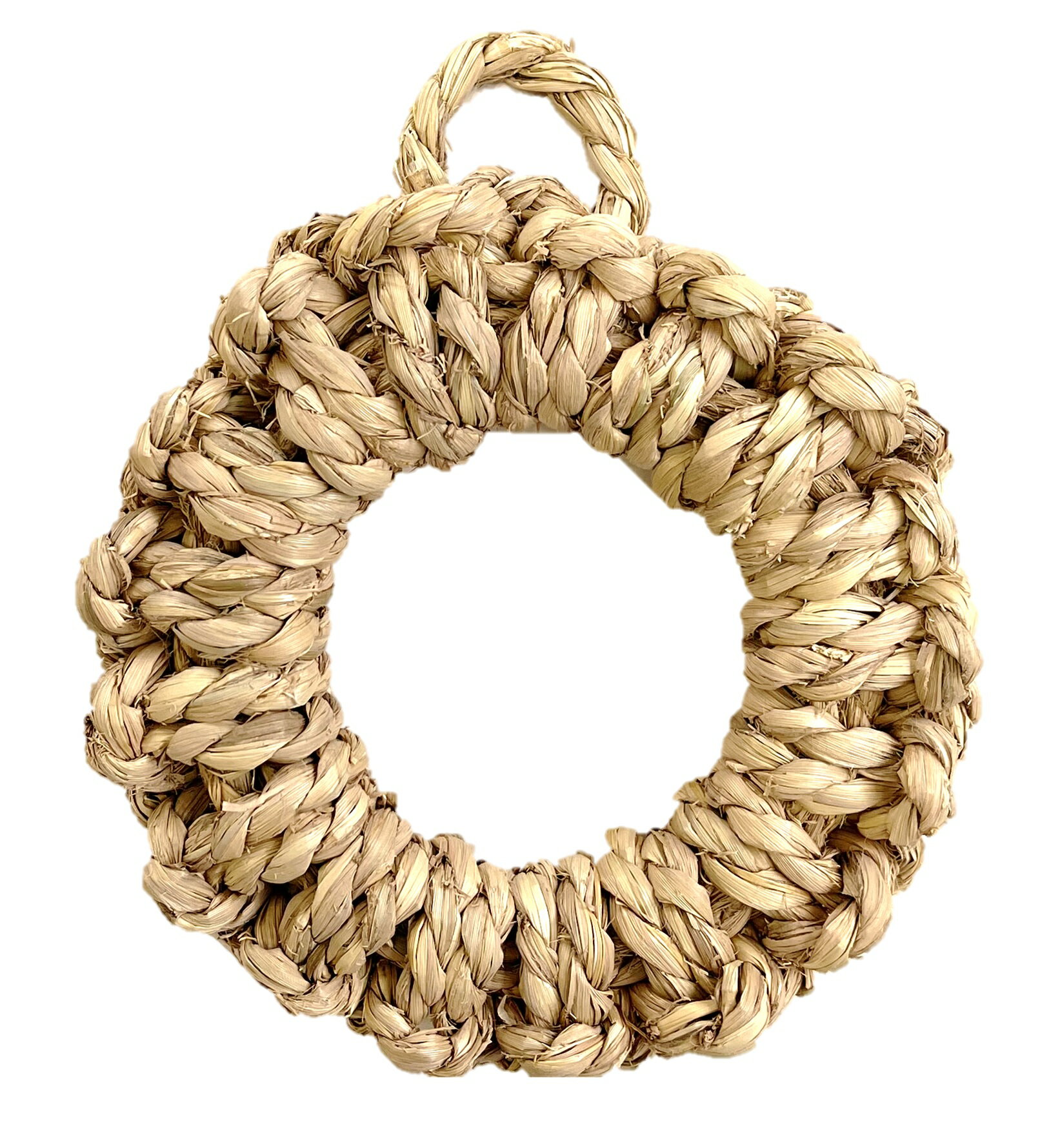 わらの素材や編みのあたたかな雰囲気が和風のみならず、ナチュラルインテリア、北欧風インテリアのキッチンにも相性が良いので人気のアイテムです。 鍋敷きとしてはもちろん、吊るしておくだけでかわいいのでインテリア雑貨としてもお使いください。 天然の...