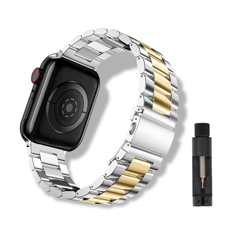 ReHowy バンド Apple Watch Series 10 42mm/9 41mm/SE 第2世代 /8/7/6/5/4/3/2/1/SE 対応 交換バンド 45mm 44mm 42mm 41mm 40mm 38mmあり ビジネス風 ...