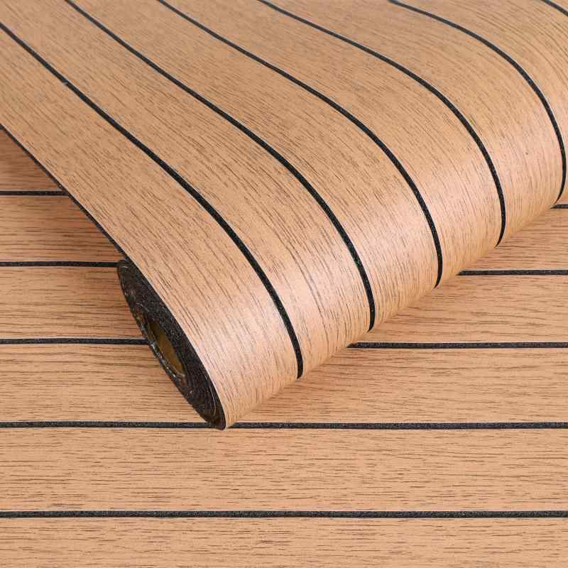 VEELIKE 3D ウォールパネル 壁紙パネル 壁板 壁材 スラットウォール 木目 ウォールステッカー 立体 极厚 3mm スポンジ 42.8x300cm