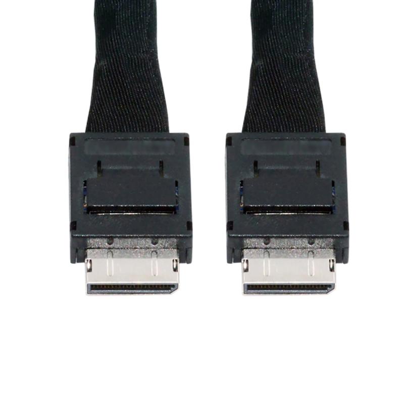 OCuLink PCIe 4.0 PCI-Express SFF-8611 4i から OCuLink SFF-8611 SFF-8643 8654 MCIO データアクティブケーブル（eGPU SSD 用、50cm）