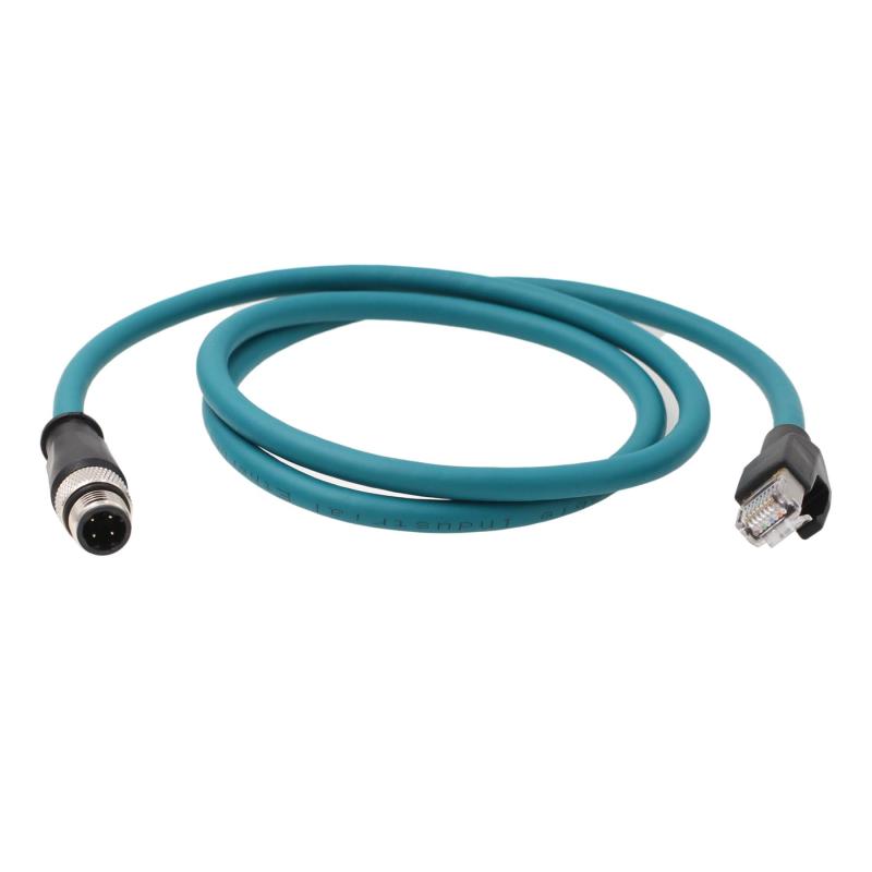 HangTon 工業用イーサネット M12 4ピン Dコード RJ45 CAT5e シールドケーブル Profinet ネットワークレール CCTVコントロール LEDパワーセンサー 6mイーサネット M12 Dコード直線4ピンオスプラグか...