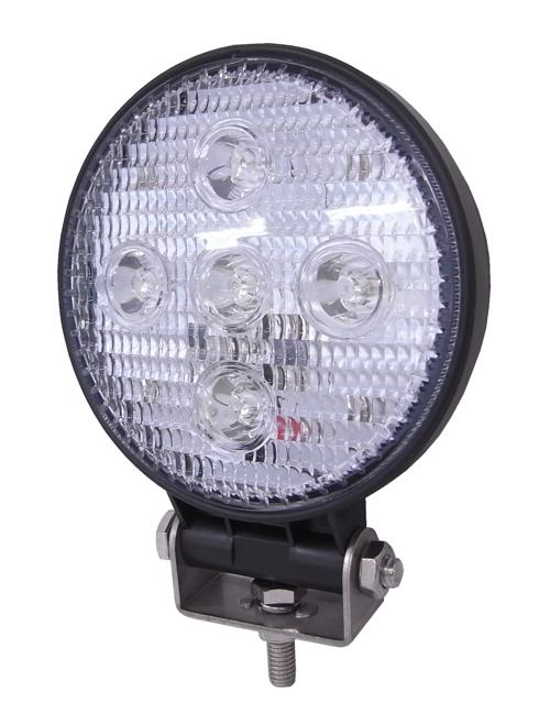 ●LED作業灯　丸型　LSL-1008B ●1.5WのLEDを5個使用。 ●取り付けステー付 ●サイズ：117φ×幅43mm ●灯体材質：樹脂 ●入り数：1個 ■定格入力電圧：DC12V/DC24V/48V ■許容入力電圧範囲：DC12Vか...
