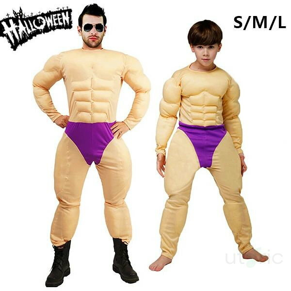 ★ハロウィン仮装にぴったりの力士コスチュームは、子供用から大人用まで幅広く対応しています。 ★このユニークな衣装は、親子でお揃いのコスプレを楽しむことができ、パーティーやイベントで注目を集めること間違いなしです。 ★力士の筋肉をリアルに再現...