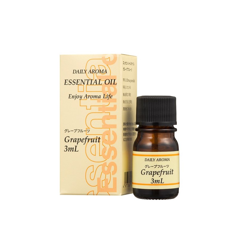 よく一緒に購入されている商品エッセンシャルオイル ユーカリ 精油 3ml 660円エッセンシャルオイル ペパーミント 精油 3m660円 商品名 デイリーアロマ エッセンシャルオイル グレープフルーツ 3ml 商品説明 爽やかな中に苦みを感...