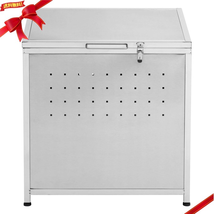 サンカ ステンレスごみ保管庫60 130L 屋外用 防臭 動物対策 大容量 家庭用 SANKA Outdoor Garbage Storage 60 ・ゴミの一時保管に便利。収納庫としても使えます。 ・フック型留め具付き。 ・サビにくいステ...