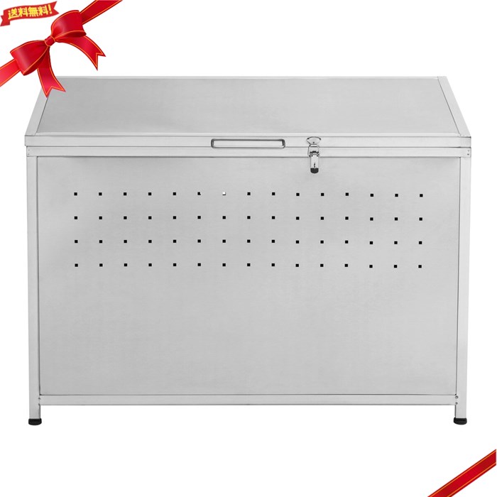 サンカ ステンレスごみ保管庫90 200L 屋外大型 防臭 動物対策 家庭用 便利 SANKA Outdoor Garbage Storage 90 ・ゴミの一時保管に便利。収納庫としても使えます。 ・フック型留め具付き。 ・サビにくいステ...